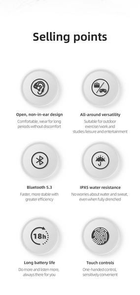 Fiio JW1 Open True Wireless Bluetooth Earbuds Water Resistant Sports