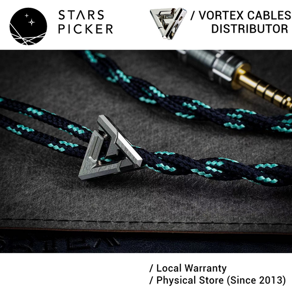 Vortex Minerva IEM Cable Effect Audio ConX MMCX 2pin 0.78mm Audiophile