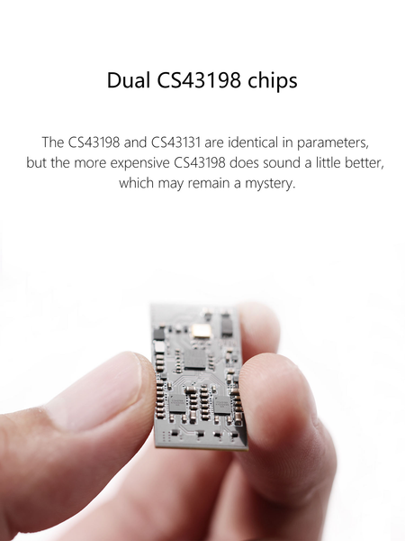 DDHifi TC44 Pro > Dual Cirrus Logic CS43198 3rd Gen 4.4mm Balanced DAC