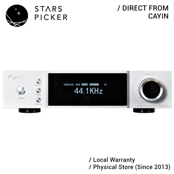 Cayin iDAC-8 Desktop Hybrid Tube DAC & Preamp AKM Flagship AK4191+AK44