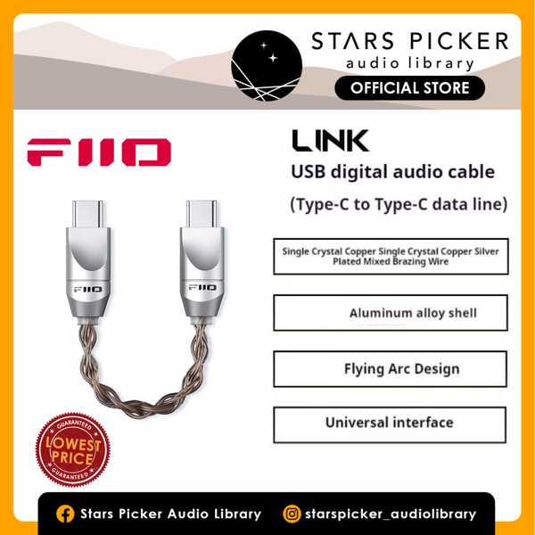 FiiO Link LT-TC6S | USB Digital Audio Cable OTG (Type-C To Type-C) Dat