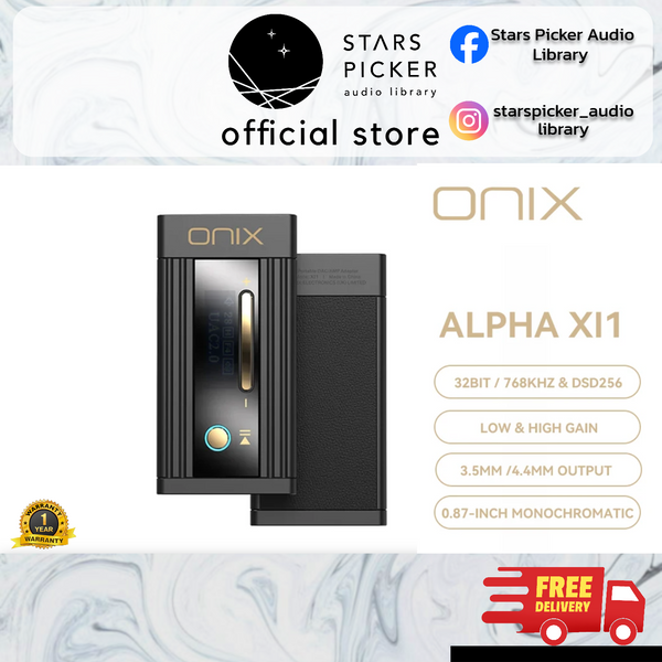 Onix Alpha XI1 Portable DAC and Amplifier with Cirrus Logic Flagship C