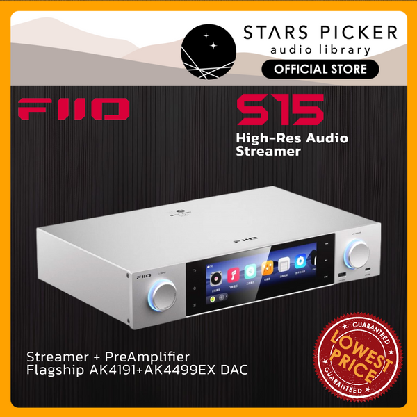 [PM BEST PRICE] FiiO S15 Hi-Res Music Streamer Preamplifier AKM AK4191