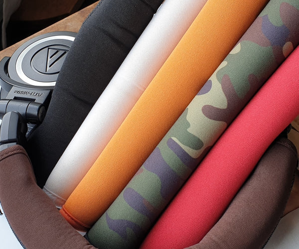 Cover for Headphone Headband Elastic Foam with zip to Replace wrap bet