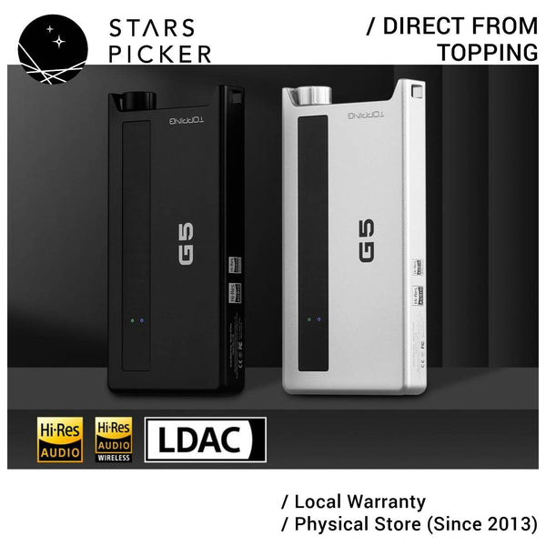[5% off] Topping G5 (2022) Hi-Res Portable DAC & Headphone Amplifier E